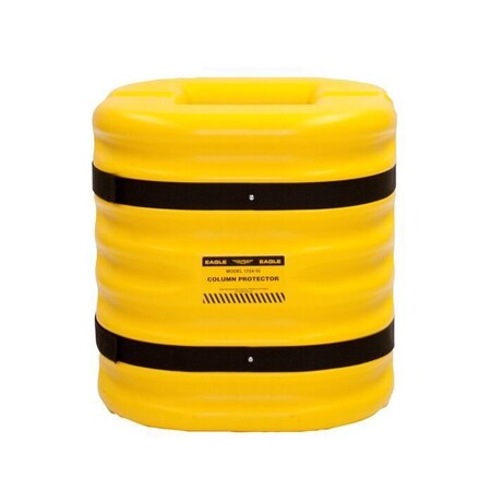 Eagle Mfg Fits 6" Columns, Mini Column Protector, Yellow - 17246 | Zoro